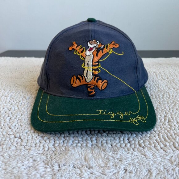 Disney | Accessories | Vintage Disney Tigger Strap Back Dad Hat Osfa ...